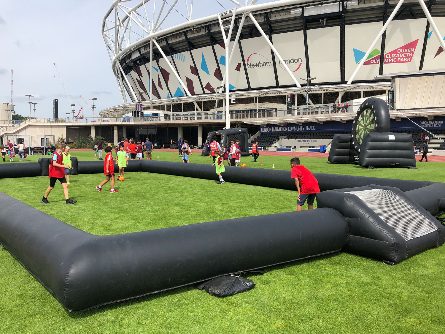 Inflatable Football Pitch Hire - Fun & Games Event Hire UK