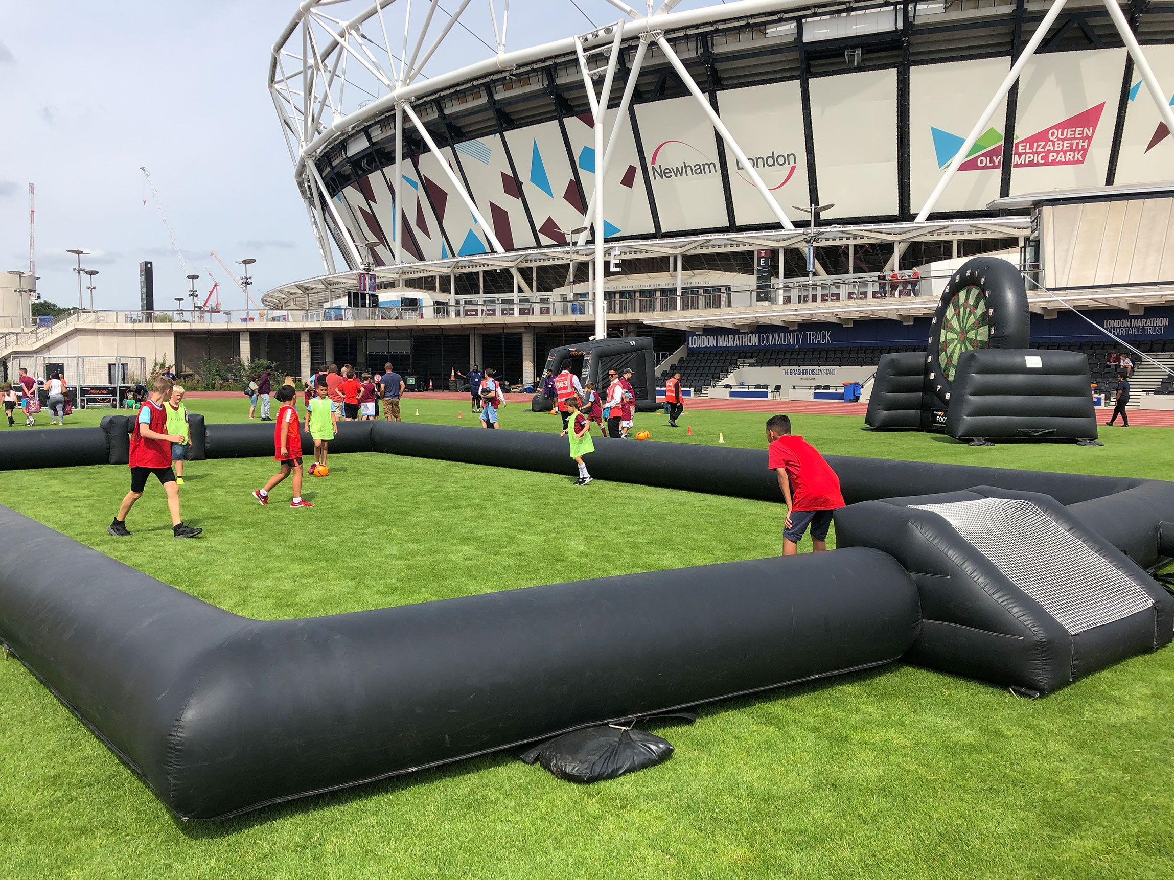 Inflatable Football Pitch Hire - Fun & Games Event Hire UK